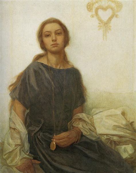 Alphonse Mucha Portrait Of Jaroslava