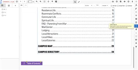 How To Create A Table Of Contents In PDF