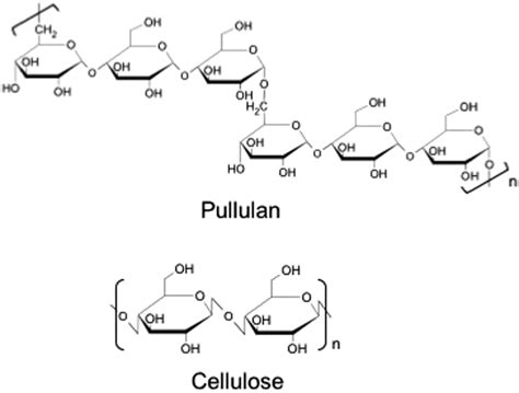 Chemical Structures Of Pullulan And Cellulose Download Scientific