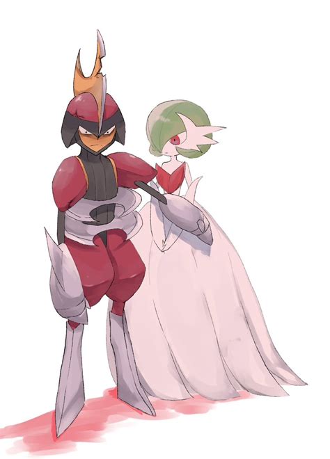 Gardevoir Mega Gardevoir And Bisharp Pokemon Drawn By G2g Danbooru