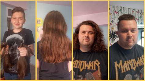 Баща и син от Враца дариха косите си за перуки на онкоболни Ko4 Bg