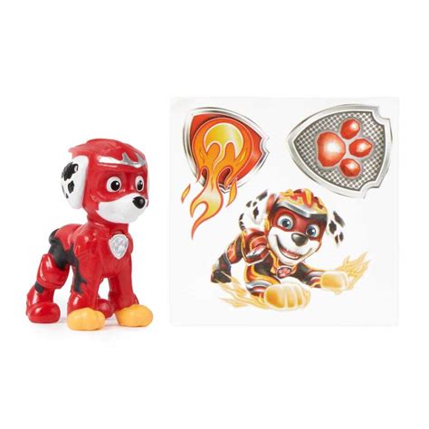 Paw Patrol The Mighty Movie Pup Squad Figures Marshall Aussie
