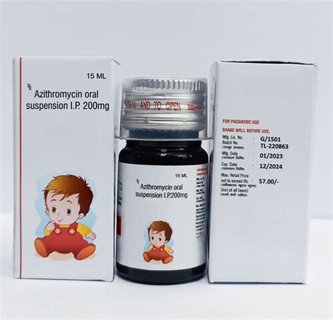Azithromycin Suspension Drug Type General Medicines At Best Price In Ahmedabad Trivigya