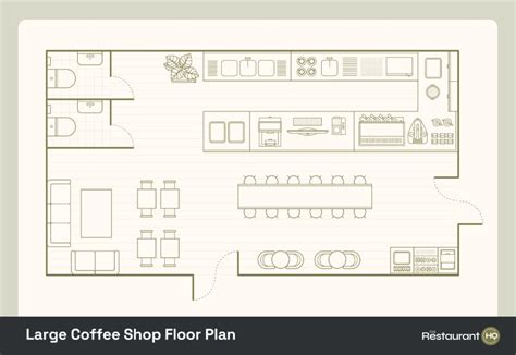 Coffee Shop Floor Plan Examples And Layout Plan How To Floor Plan For A