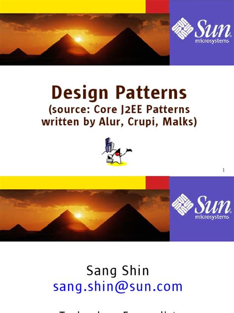 Design Patterns Source Core J2ee Patterns Written By Alur Crupi