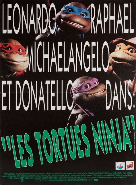 Teenage Mutant Ninja Turtles Original 1990 French Petite Movie Poster