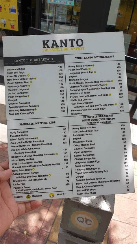 Menu At Kanto Freestyle Breakfast Morato Restaurant Quezon City J2hmqh4