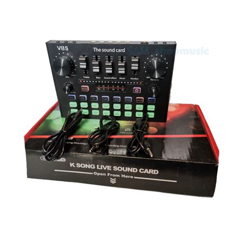 sound card v s อปกรณไลฟสด Shopee Thailand