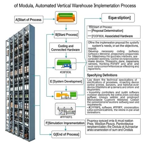 Automated Vertical Warehouse System Implementation Flowchart Ai Art Generator Easy Peasy Ai