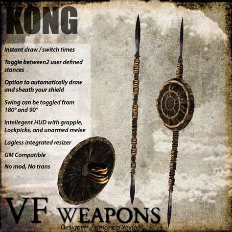 Second Life Marketplace Vf Weapons Kong Spear
