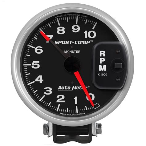 Auto Meter 3900 Sport Comp Monster Tachometer 5 In Autoplicity