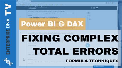 fix incorrect totals dax calculations enterprise dna forum