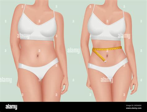 Female Weight Different Body Type Of Womans Visualization Stages After