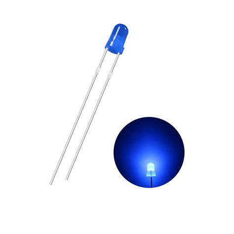 Diodo Led Azul Difuso 3mm Nyabbycorp