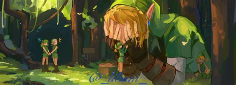 Link And Saria The Legend Of Zelda And 1 More Drawn By Lilium815719 Danbooru