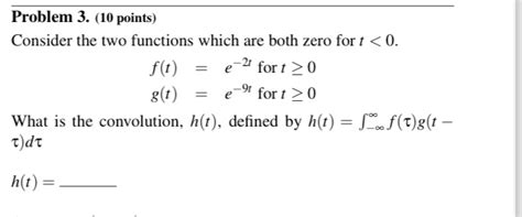 solved problem 3 10 ﻿points consider the two functions
