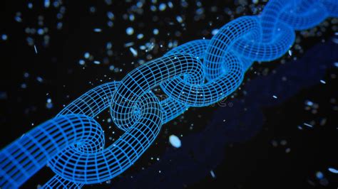 Blockchain Technology Concept D Rendering Stock Illustration Illustration Of Digital