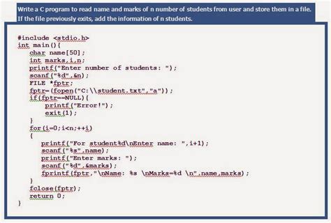Education For ALL File I O Examples In C Programming