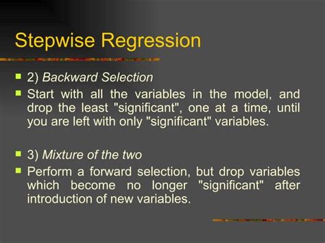 Multiple Regression Presentation Ppt