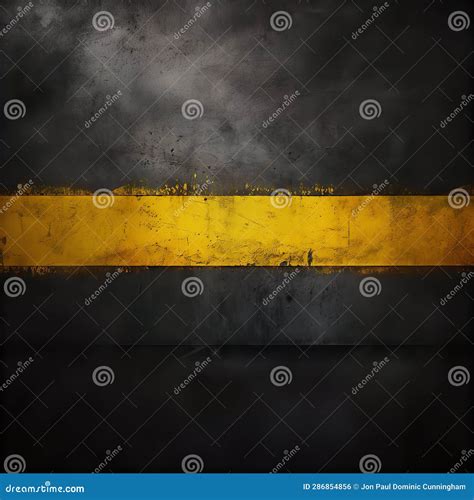 Yellow Black Grunge Steel Industrial Dirty Rust Texture Background Danger Work Stock