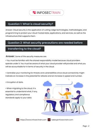 Cloud Security Engineer Interview Questions Pdf Cloud Computing