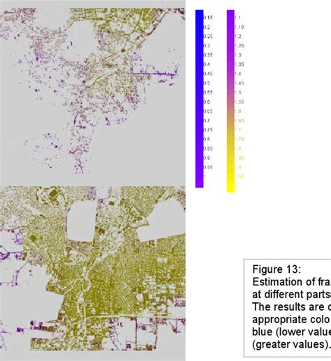 Estimation Of Fractal Dimensions At Different Parts Of The Area The Download Scientific