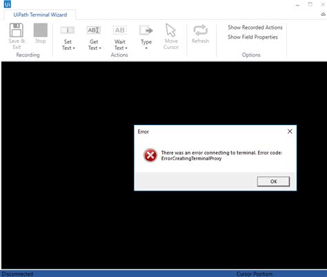 Error While Connecting To Attachmate Extra Terminal Emulator Help Uipath Community Forum