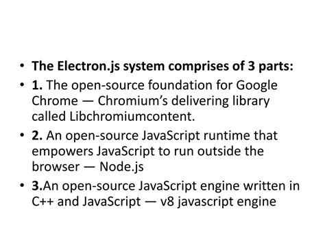 ppt what is electron js framework powerpoint presentation free