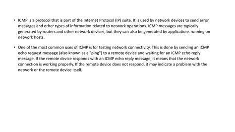 Icmp Protocol Pptx