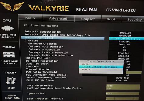 Intel Default Settings Profile Configuración En Core 13 O Core 14 Intel Default Settings Profile Configuración En Core 13 O Core 14