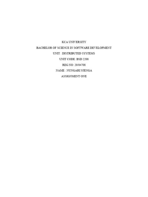distributed systems assgn 1 download free pdf distributed computing