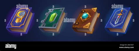 magic spell books fantasy alchemy grimoires closed wizard diary witchcraft fairy tale game