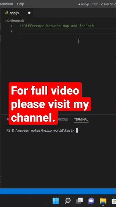 map and foreach function in javascript shorts video youtube