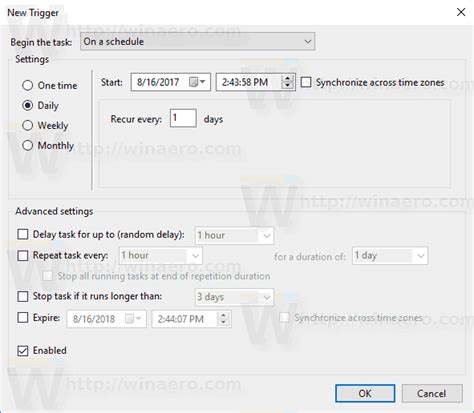 Create System Restore Point On Schedule In Windows 10