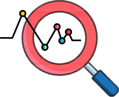 Magnifying Glass With Strategy Graph Chart Icon In Flat Style 24375733 Vector Art At Vecteezy
