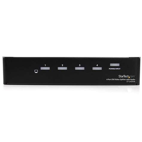 StarTech Port DVI Video Splitter With Audio ST DVIA Mwave