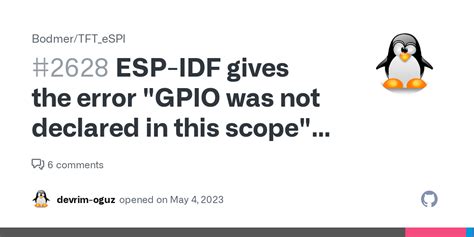 ESP IDF Gives The Error GPIO Was Not Declared In This Scope When