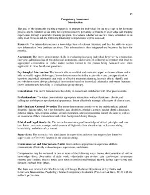 Fillable Online Competency Examples With Performance Statements Pierce County Washington Fax