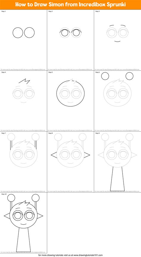 How To Draw Simon From Incredibox Sprunki Incredibox Sprunki Step By Step