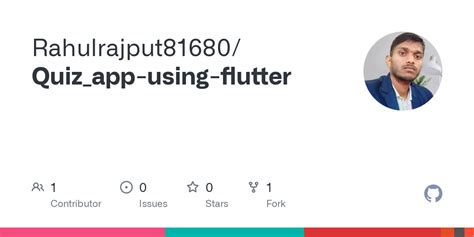 Github Rahulrajput81680quizapp Using Flutter