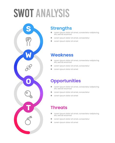Infografía Diseño Modelo Análisis Foda Concepto Modelo Fortalezas