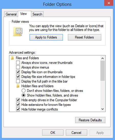 Methods To Get To Folder Options In Windows 8 8 1