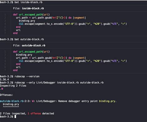 lint debugger not detecting issues inside block · issue 12244 · rubocop rubocop · github