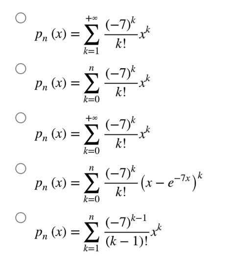 Solved Find The Maclaurin Polynomials Of Orders N 0 1 2 3 Chegg Com