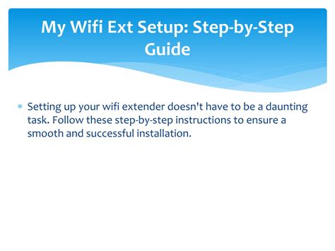 Ppt My Wifi Ext Setup Powerpoint Presentation Free Download Id