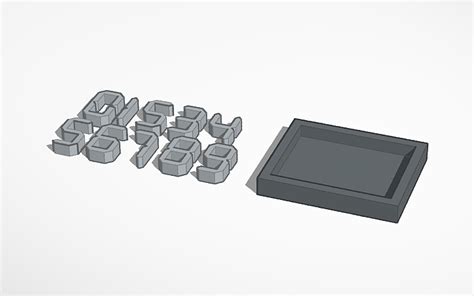 3d Design Tricky Number Puzzle Tinkercad