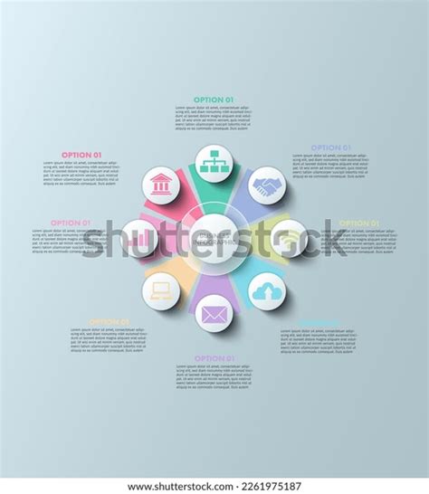 Vector Circle Infographic Cycle Diagram Graph Stock Vector Royalty Free 2261975187 Shutterstock