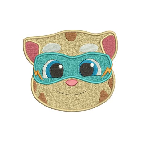 Talking Tom Hero Ginger Embroidery Design