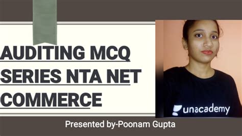 Nta Ugc Net And Set Exams Auditing Mcq Series Part 4 In Hindi Offered By Unacademy