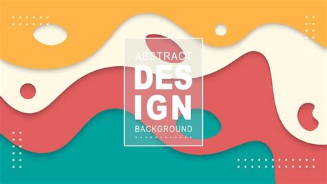 Premium Vector 3d Colorful Abstract Wave Papercut Style Background Design